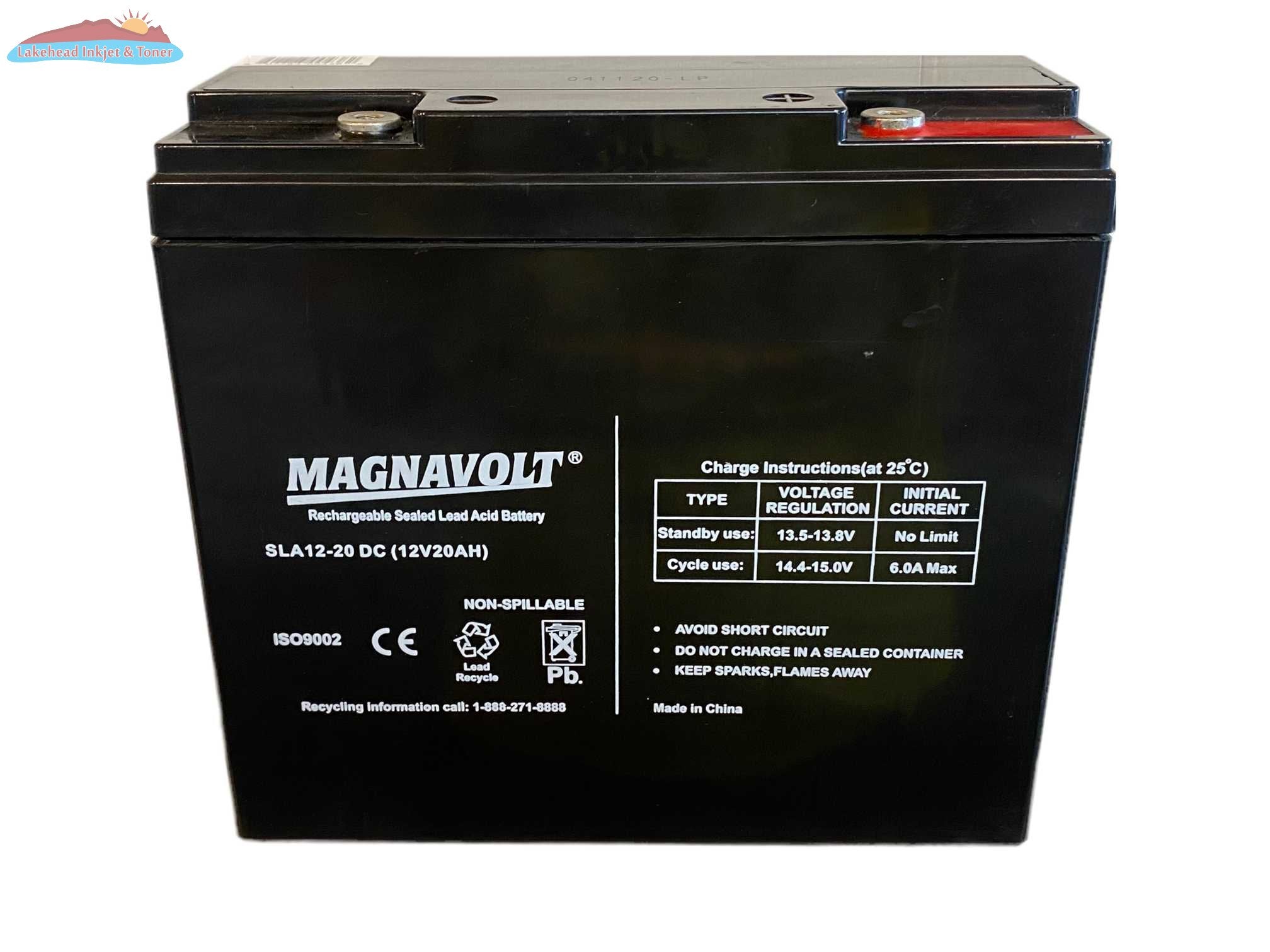 Magnavolt 12V/20AH Sealed Lead Acid Battery - Lakehead Inkjet & Toner ...