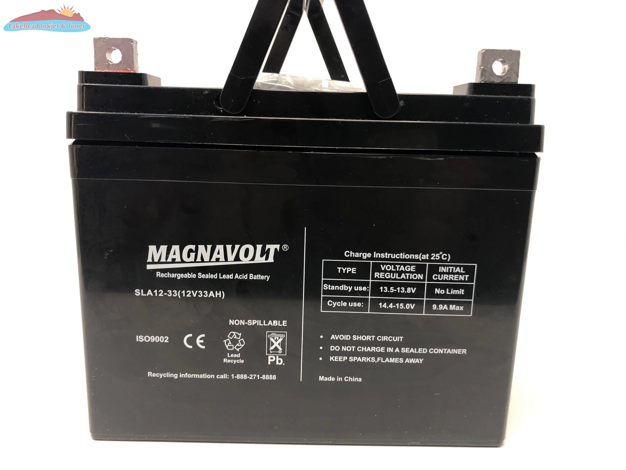 Magnavolt 12V/33AH Sealed Lead Acid Battery - Lakehead Inkjet & Toner ...