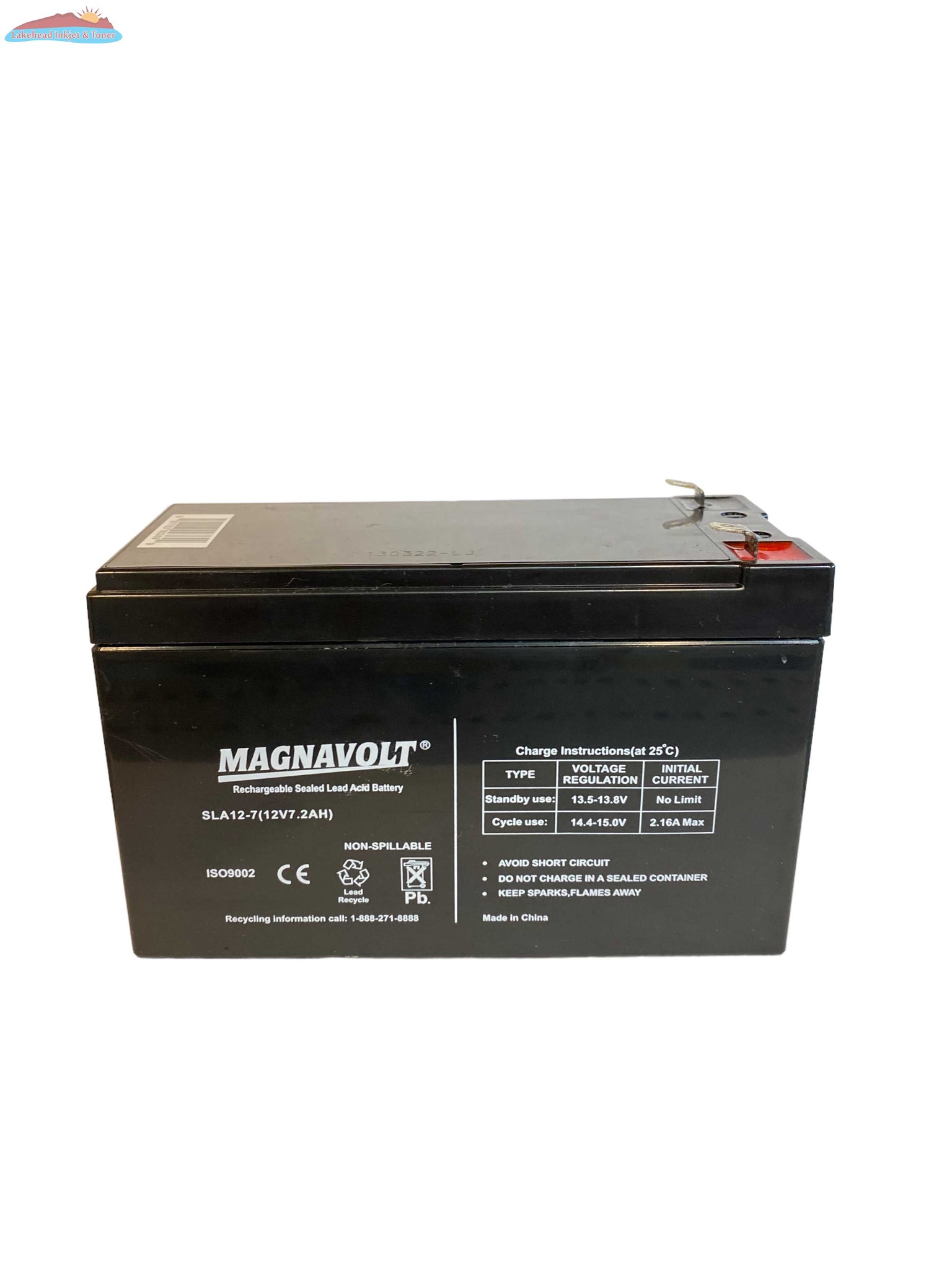 Magnavolt 12V/7AH Sealed Lead Acid Battery - Lakehead Inkjet & Toner ...