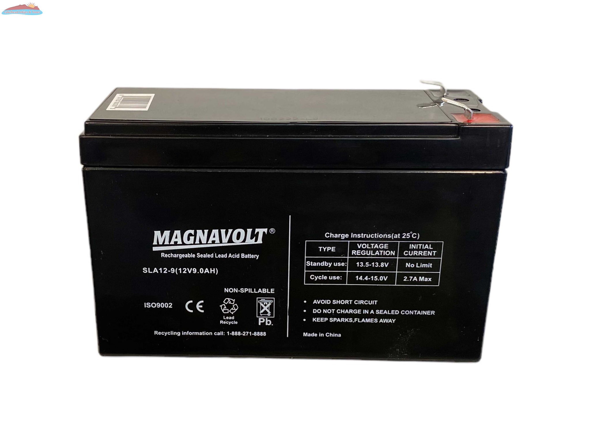 Magnavolt 12V/9AH Sealed Lead Acid Battery - Lakehead Inkjet & Toner ...